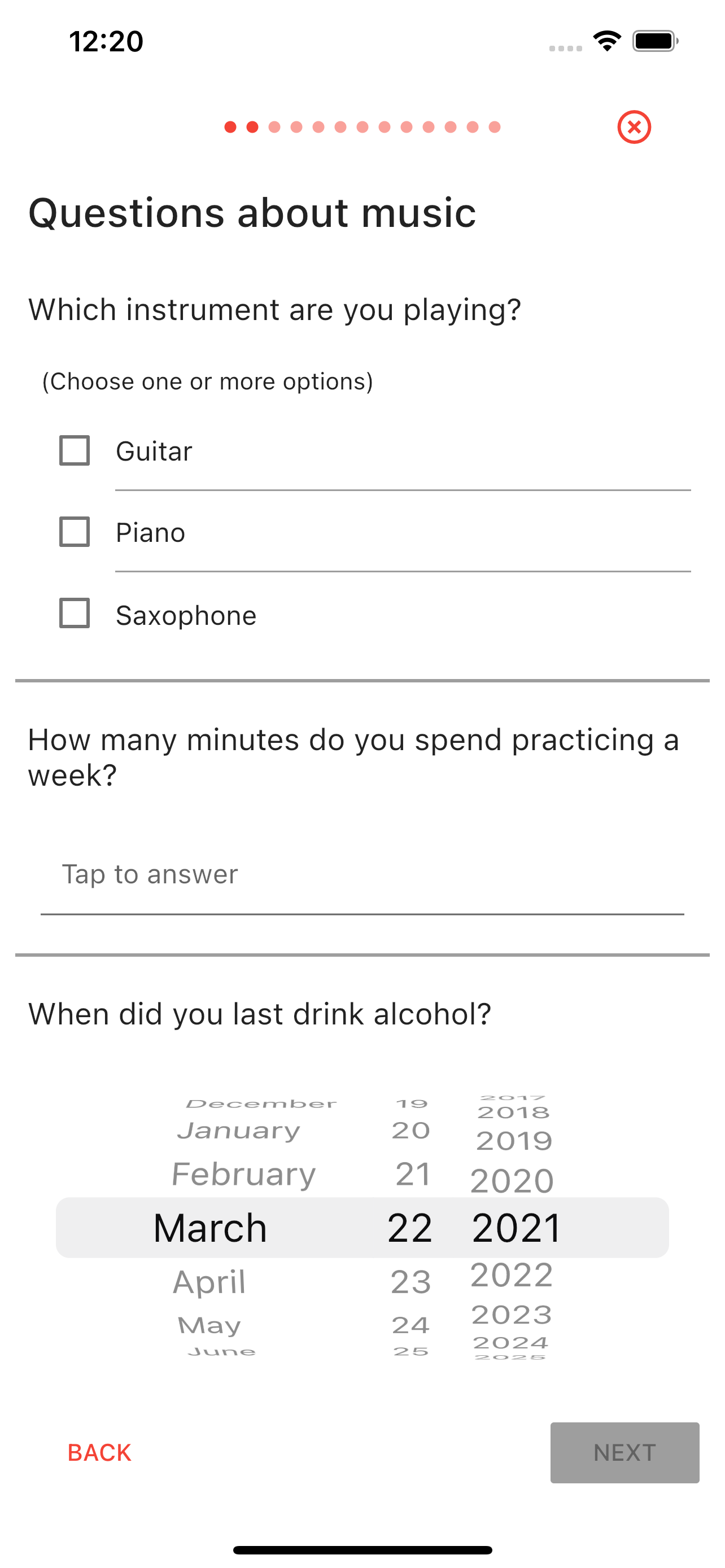 Creating A Survey CACHET Research Platform CARP 